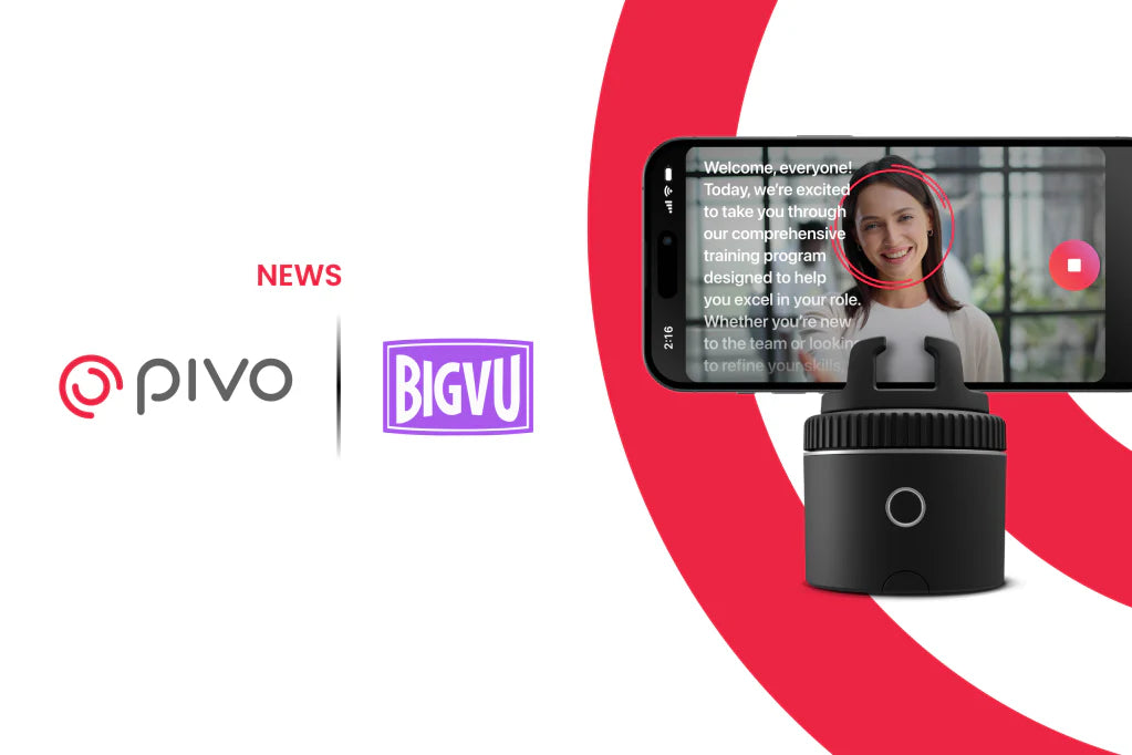 BIGVU Integrates with Pivo: All-in-One Face Tracking Teleprompter and